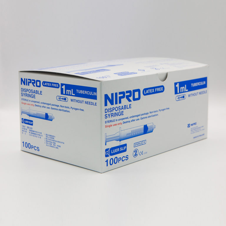 Nipro Disposable Syringes 1ml Luer Slip without needle Sterile – sea-hill.co.th